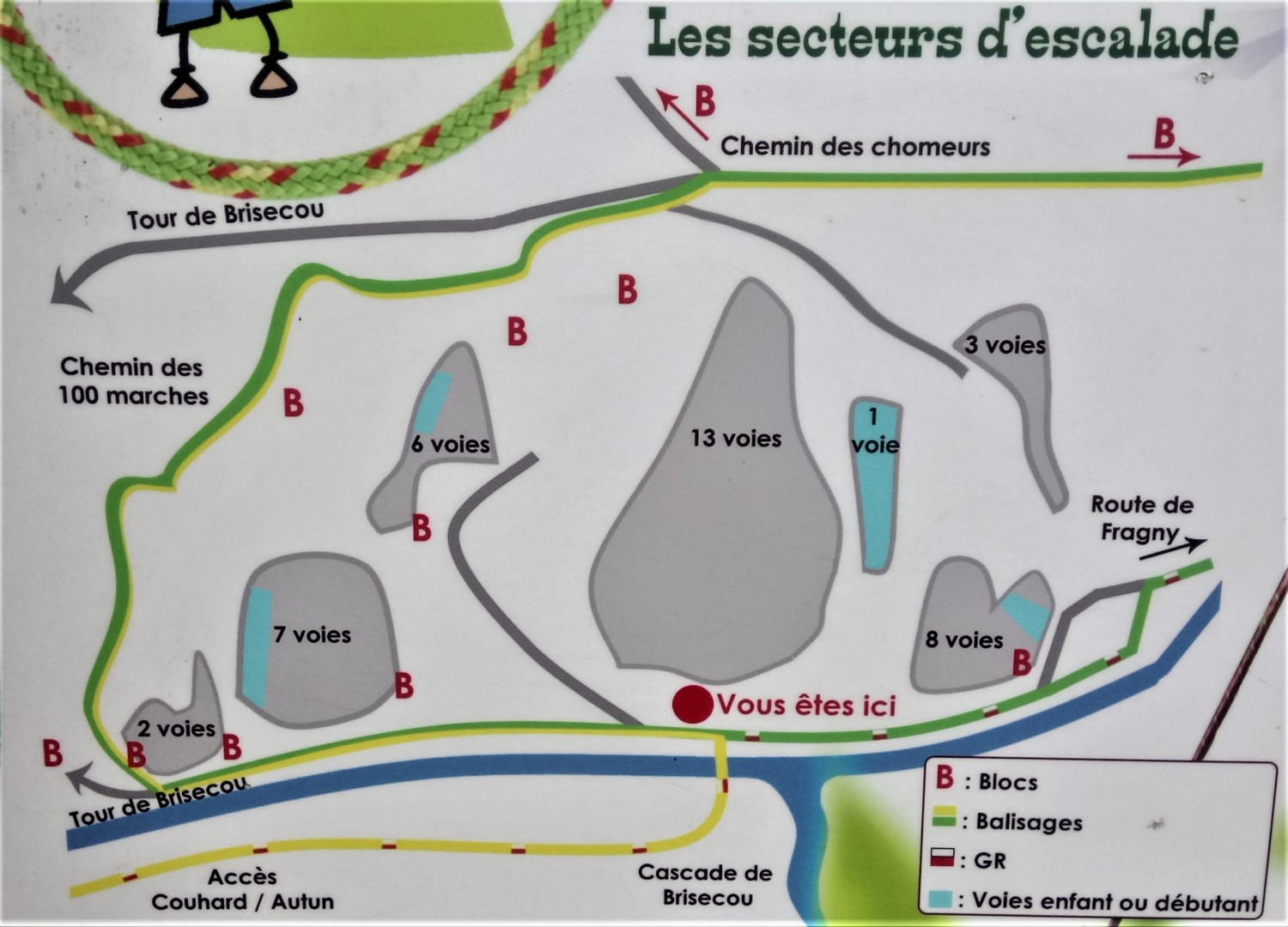 Site d'escalade Brisecou - info, topo, localisation...